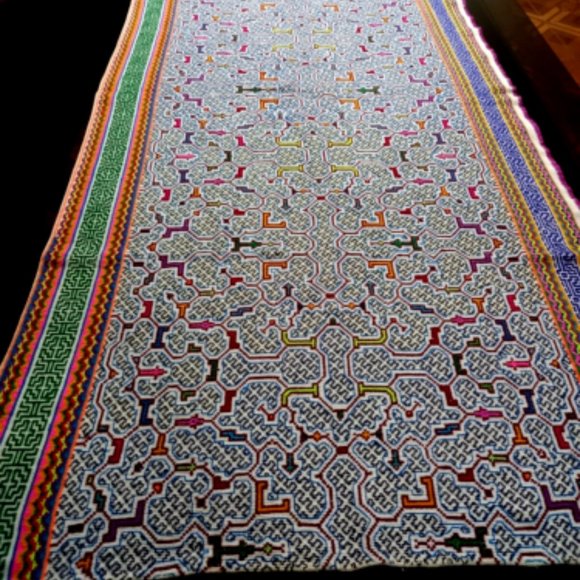 Wall Decor | Hand Embroidered Shipibo Blanket Patterns The Amazon ...